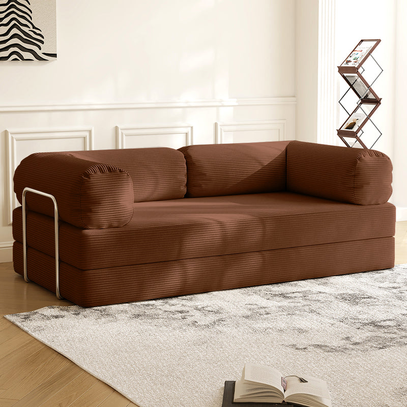 Corduroy Teddy Sofa Bed | Compressed Sofa in a Box